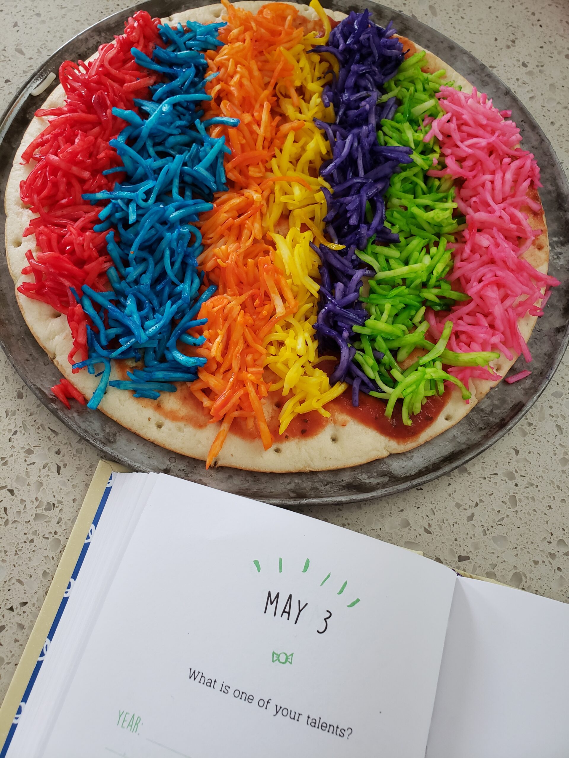 How to make Rainbow Pizza... easy recipe ⋆ malarkey