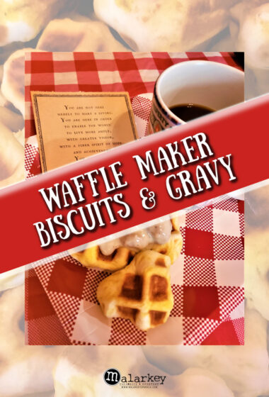 How to make biscuits in the waffle maker, camping style ⋆ malarkey