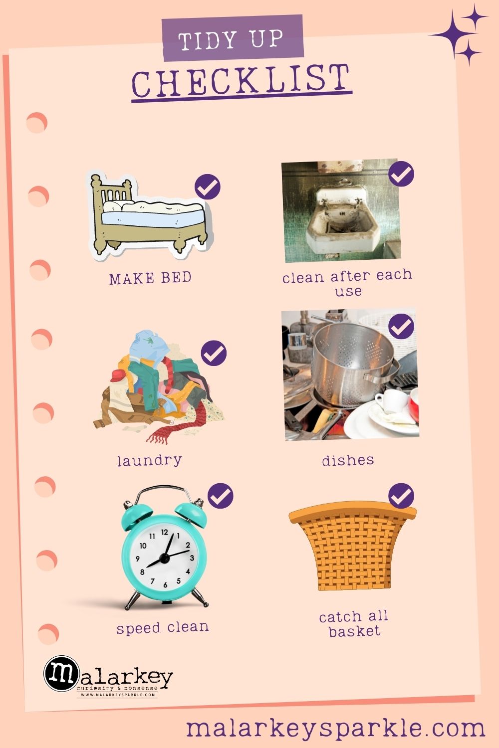 DAILY TIDY-UP ⋆ malarkey