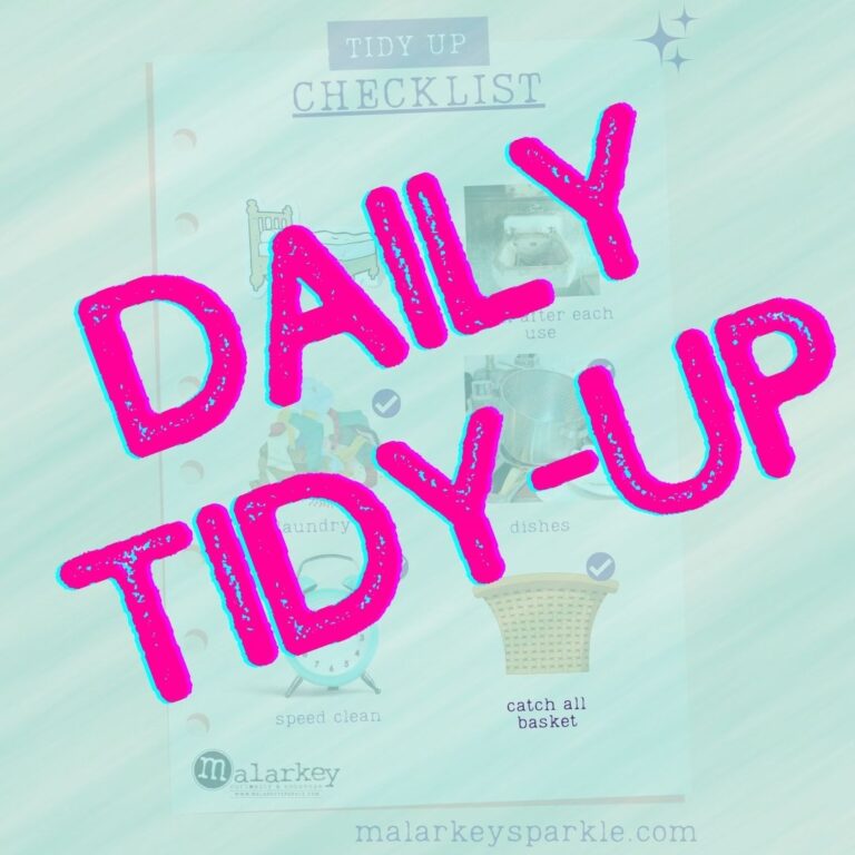 DAILY TIDY-UP ⋆ malarkey