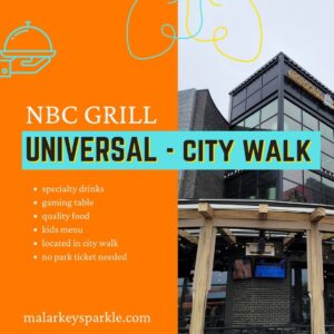 NBC - All the games & foods @ Universal Studios ⋆ malarkey
